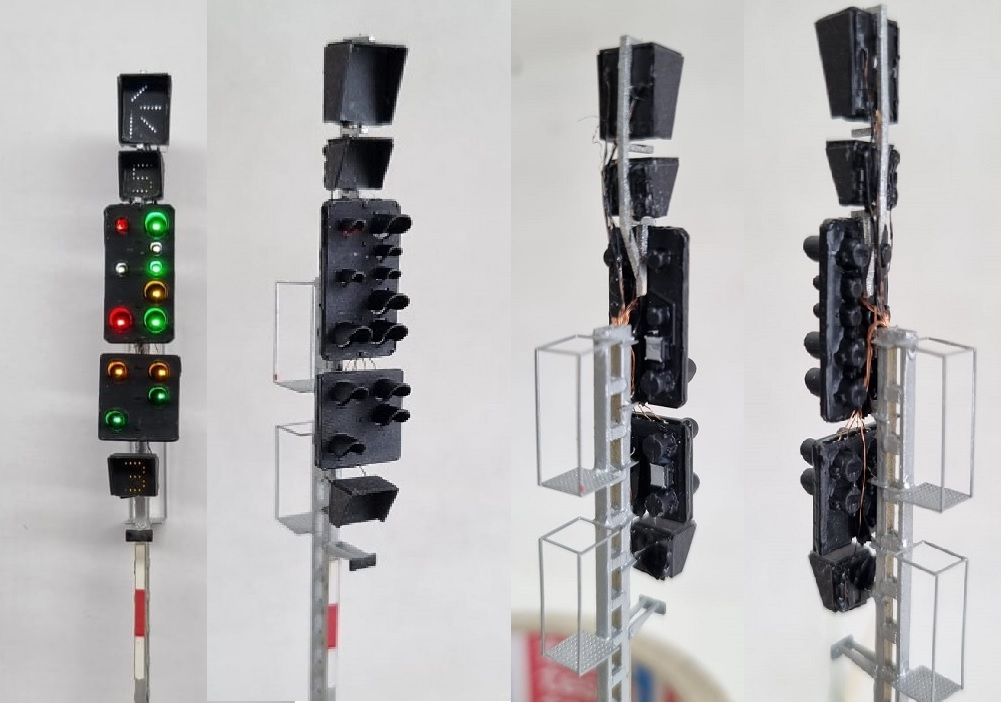 Krois-Modell Main Signal with 3 Aspects 60km/h, Shunting- and Distant ...